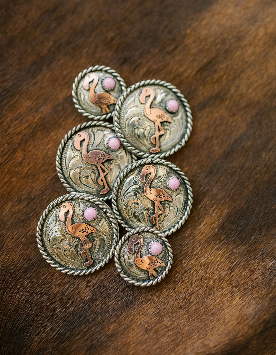 Flamingo Conchos - Unique Handmade Western Embellishments ...