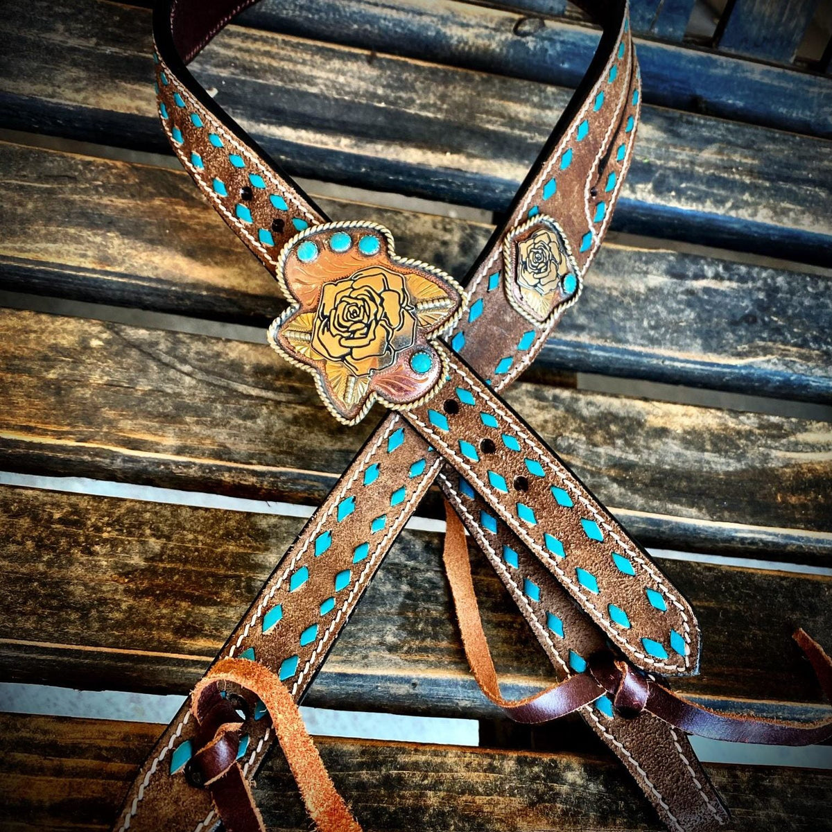 Turquoise Rose Flat Face Buckle – The Rowdy Rose