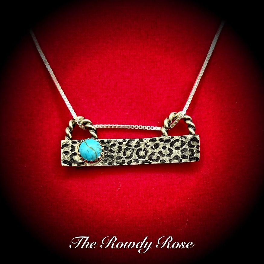 Cheetah Bar Necklace | The Rowdy Rose